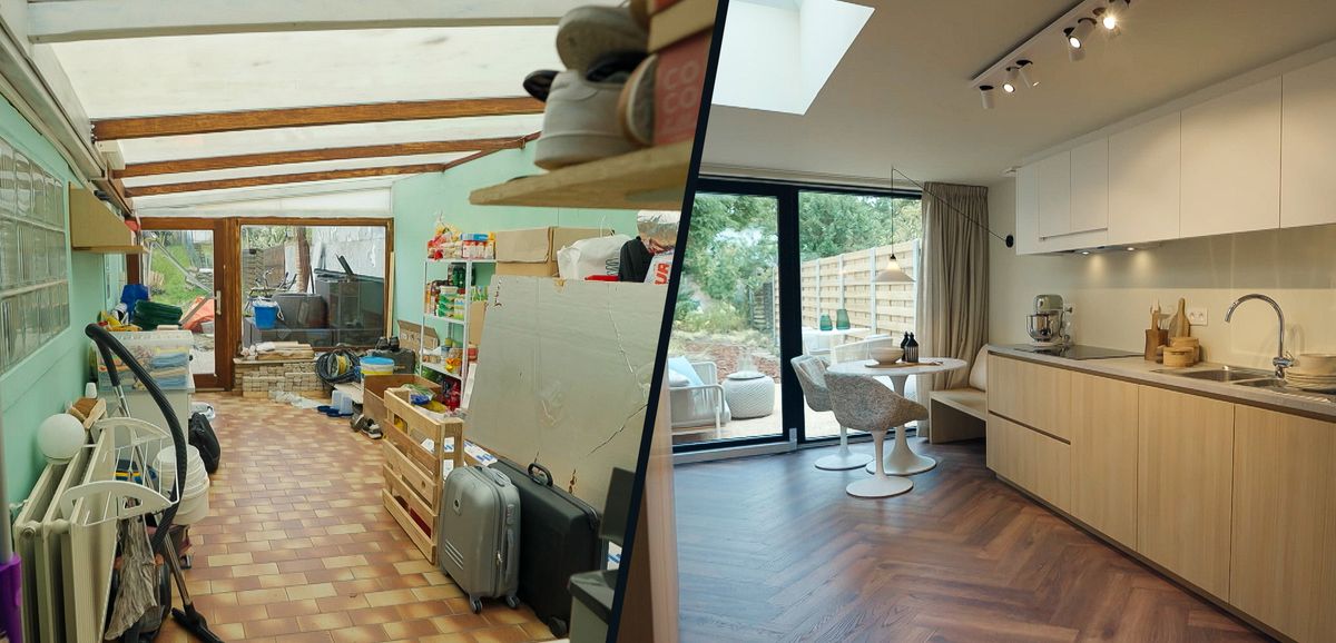Voor en na: Het huis van Ines en Xyanu